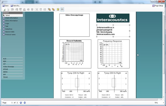 Affinity Compact | Customized Printout Setup | Interacoustics